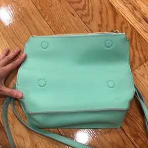 J. Crew | Bags | J Crew Mint Green Leather Crossbody Bag | Poshmark